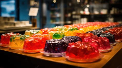 선반 위의 무지개 색깔 젤리 곰 사탕 가게 젤리 고화질 사진 사진 음식 배경 일러스트 및 사진 무료 다운로드 Pngtree