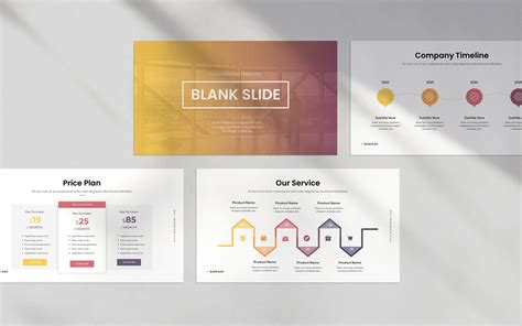 Blank Slide Powerpoint Presentation Template For 20