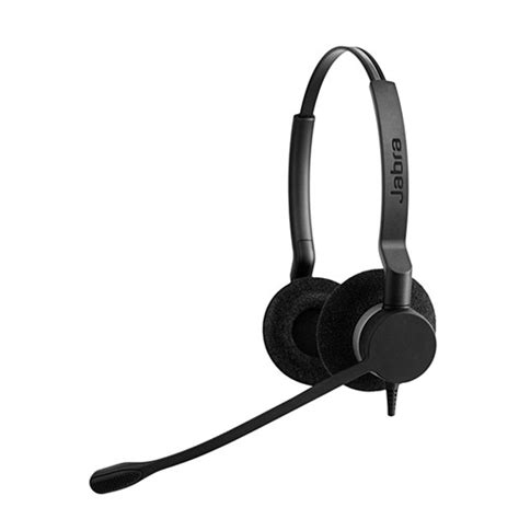 Jabra Biz Duo Qd Headset With Noise Canceling Microphone