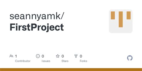 Github Seannyamkfirstproject