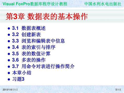 第3章 数据表的基本操作word文档在线阅读与下载无忧文档