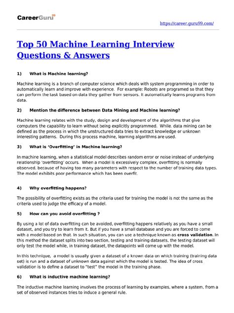 machine learning questions pdf
