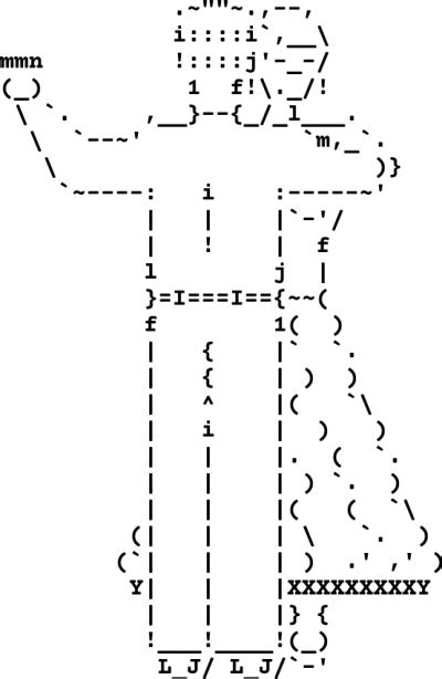 夫妇 Ascii 艺术画