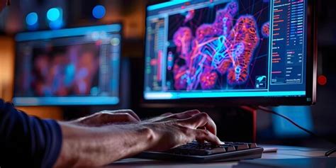 Premium Photo Analyzing Forensic Data On Computer Screen Man S Hands Typing On Keyboard