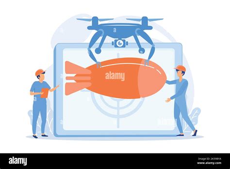 Soldiers And Military Drone Armed With Missile To Attack Enemy Military Drone Drones Defense