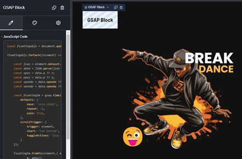 how to create a floating animation with gsap