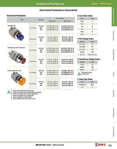 Switch Idec 30 Mm S R Perfect Engineering