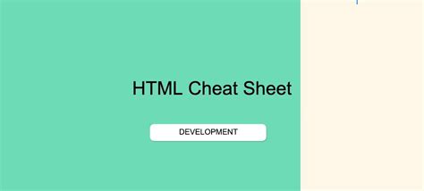 Html Cheat Sheet And Quick Reference Coursera