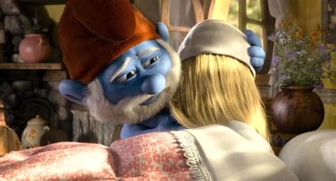 Image Papa Smurf Comforts Smurfette Smurfs 2 Smurfs Wiki