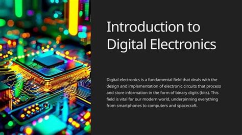 Introduction To Digital Electronics Presentation Ppt