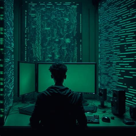 premium photo wanted hackers coding virus ransomware using laptops