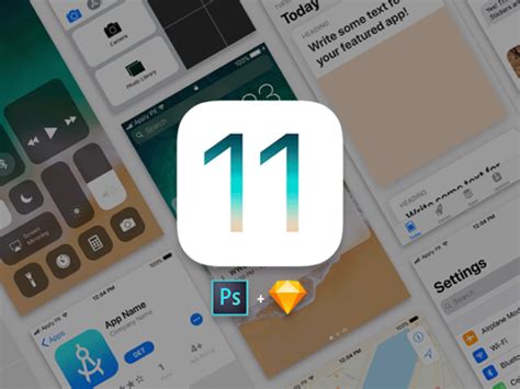 Free IOS UI Kit For Photoshop Sketch IDevie