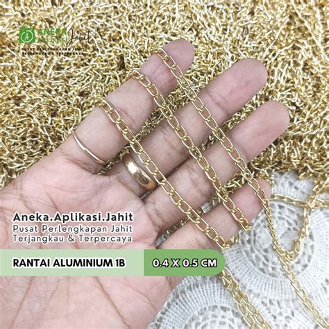 Jual 1 Meter Rantai Aluminium Oval Rantai Tas Meter Shopee
