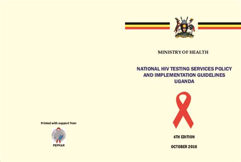 National Hiv Testing Services Policy And Implementation Guidelines Uganda Moh Knowledge