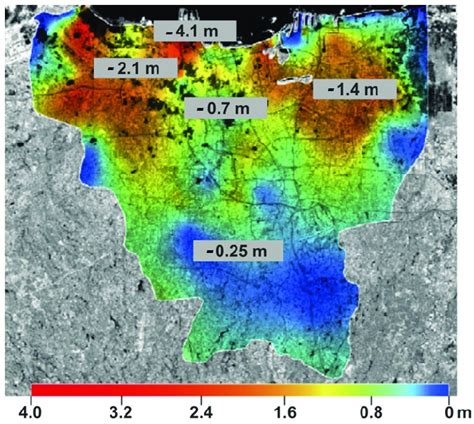 Land Subsidence Due To The Overexploitation Of The Aquifer Between Download Scientific Diagram