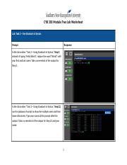 CYB 300 Module Two Lab Worksheet KSmith Docx CYB 300 Module Two Lab Worksheet Lab Task 2Use