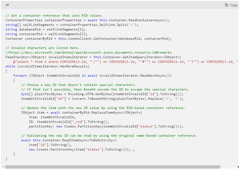 Cannot Delete Cosmos Db Item With Illegal Id Microsoft Qanda