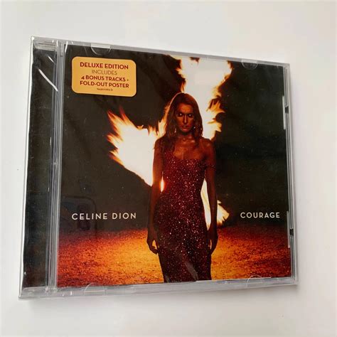 Pop Celine Dion Music Cd Courage Deluxe Album Falling In Love Again