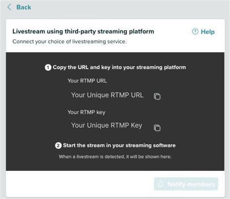 How To Livestream With RTMP On Web Disciple
