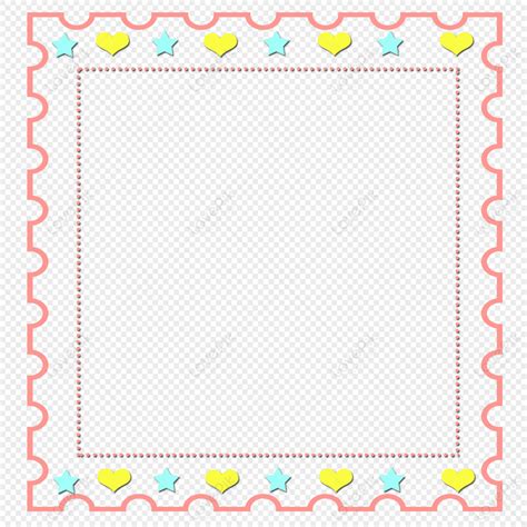 Cute Border Elements Border Lines Border Pink Border Cartoon PNG Transparent Background And