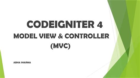 Model View Controller In Codeigniter 4 Hindi Mvc Youtube