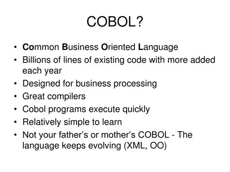 Ppt Enterprise Cobol Concepts Powerpoint Presentation Free Download Id 4786046