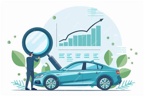 Automotive Analysis Scene With A Figure Premium Ai Generated Vector