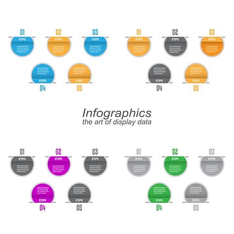Premium Vector Collection Infographic Template For Modern Data Visualization And Ranking And