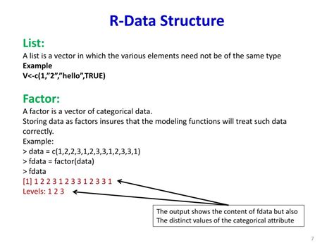Ppt R Data Structure The Simplest Data Structure R Operates On Is The