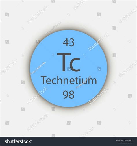 Technetium Symbol Chemical Element Periodic Table Stock Vector Royalty Technetium Symbol Chemical Element Periodic Table Stock Vector Royalty