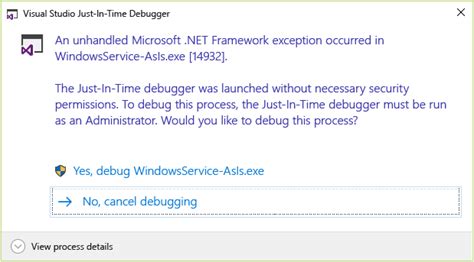Debug The Onstart Method Of A Windows Service Visual Studio Windows