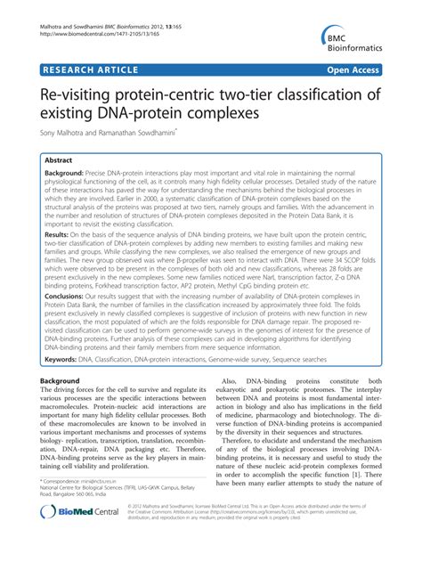 Pdf Re Visiting Protein Centric Two Tier Classification Of Existing