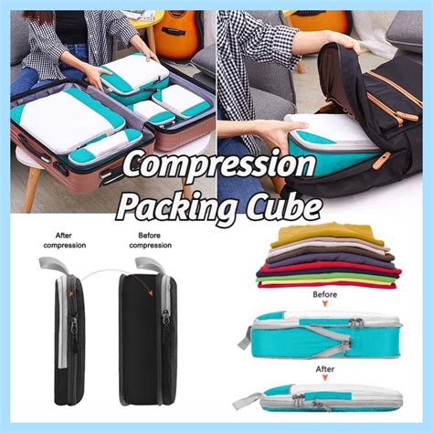 Compression Travel Packing Cube Set Wallet Riders