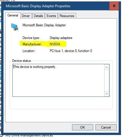 NVIDIA GeForce GT Microsoft Basic Display Adapter Issue Windows Forums