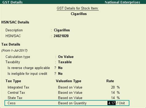 Calculation Of Gst Based On Slab Rate Cess On Quantity And Value