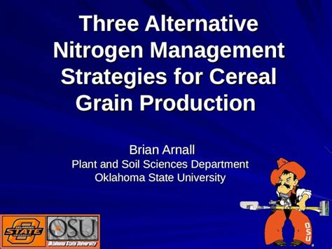 Ppt Three Alternative Nitrogen Management Strategies For Cereal Grain Production Dokumen Tips