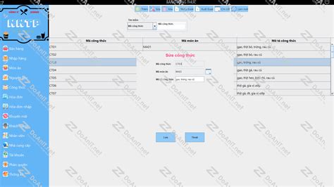 Đồ án Java Swing Phần Mềm Quản Lý Nhà Hàng Đồ án It