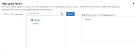 Device Policies Citrix Endpoint Management