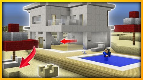 Minecraft How To Build A Commandblock Beach House Youtube