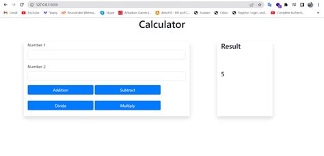 Simple Calculator Using Django Copyassignment