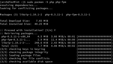 How To Install LEMP Nginx PHP MariaDB On Arch Linux