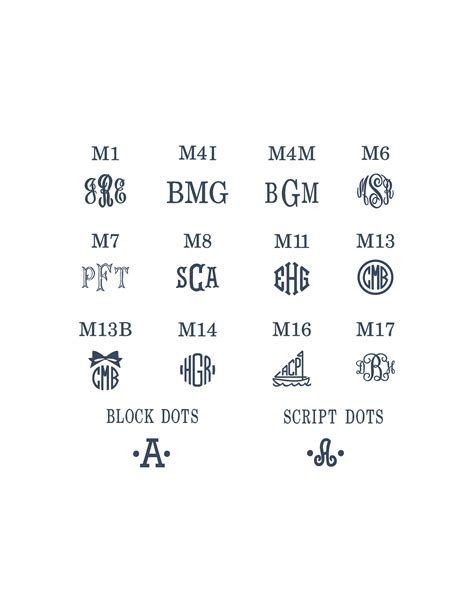 Block Monogram Font