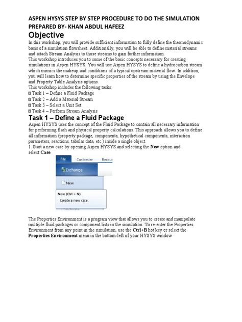 Aspen Step By Step Operating Pdf Simulation Parameter Computer Programming