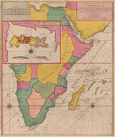 Pierre Mortier Map Of The Coasts Of Africa 1708 The Map House