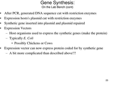 Ppt Sequence Optimization For Synthetic Genes Using Genetic