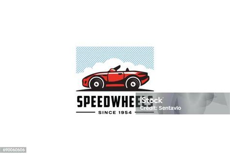 속도 쿠 페 형 자동차 로고 디자인 벡터 템플릿 복고풍 스타일 차량 자동 수리 차고 서비스 로고 개념 아이콘입니다 로고에 대한 스톡 벡터 아트 및 기타 이미지 Istock