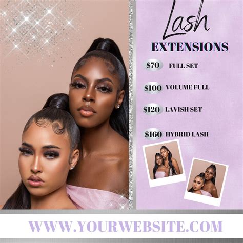 lash extensions canva etsy
