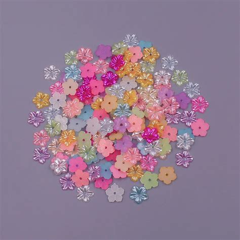 100pcs 10mm Abs 수지 반 둥근 꽃 진주 Flatback 비 핫픽스 Rhinestones 진주 구슬 아트 Diy 전화 쥬얼리 만들기 Aliexpress