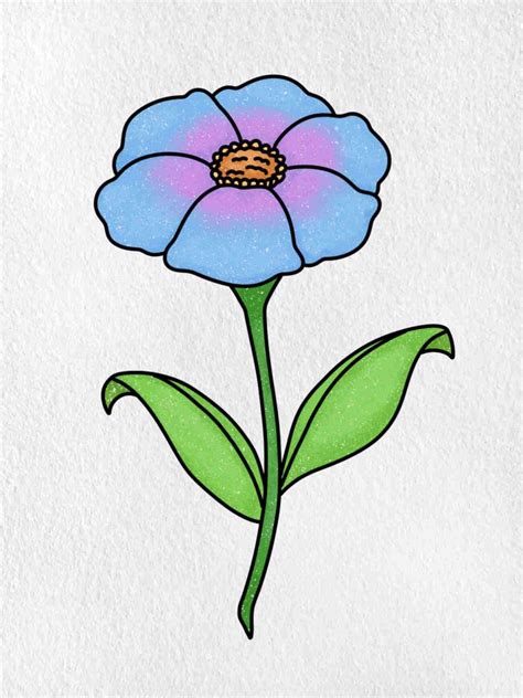 Easy Pretty Flower Drawings