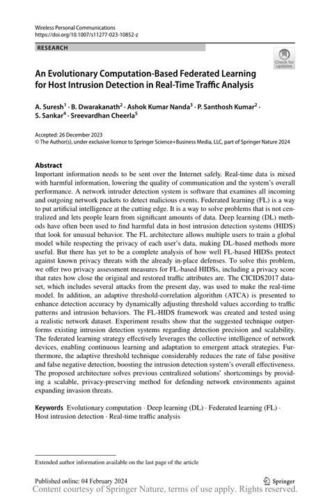 An Evolutionary Computation Based Federated Learning For Host Intrusion